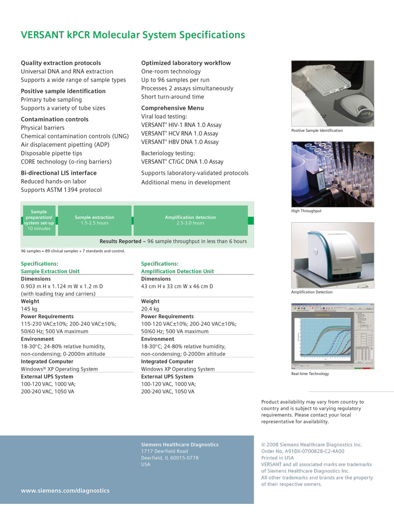 VERSANT kPCR Molecular System | Siemens Healthineers